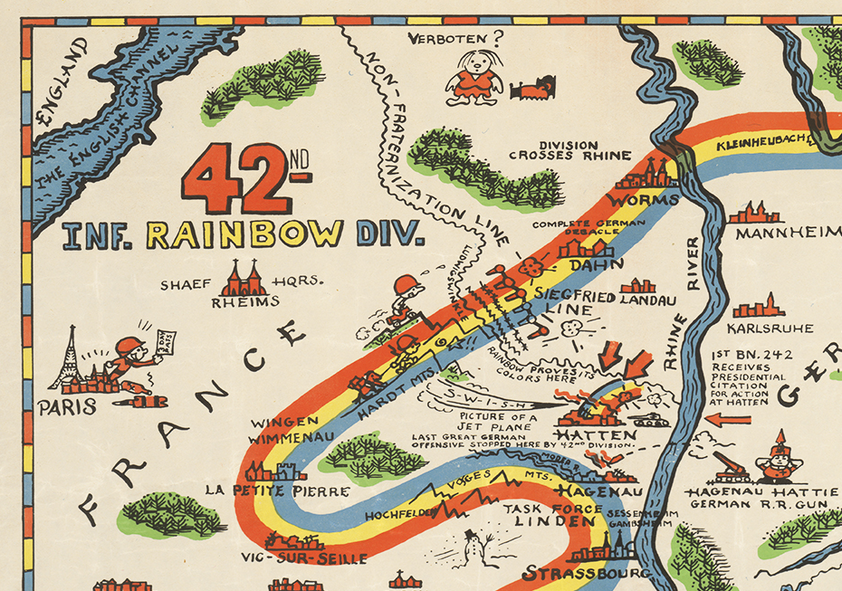 42nd Infantry Division Campaign Map – HistoryShots InfoArt