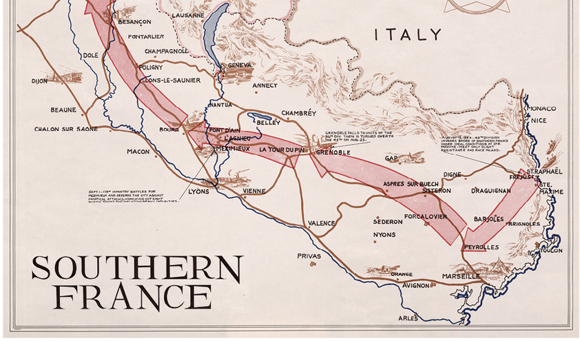 45th Infantry Division Campaign Map – HistoryShots InfoArt