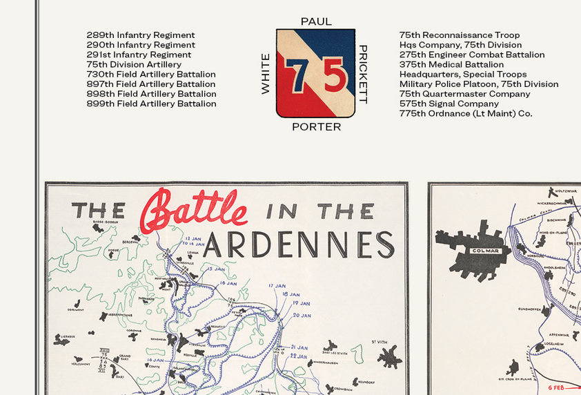 75th Infantry Division Campaign Map – HistoryShots InfoArt