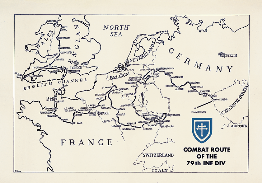 79th Infantry Division Campaign Map – HistoryShots InfoArt