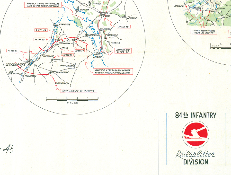 84th Infantry Division Campaign Map – HistoryShots InfoArt