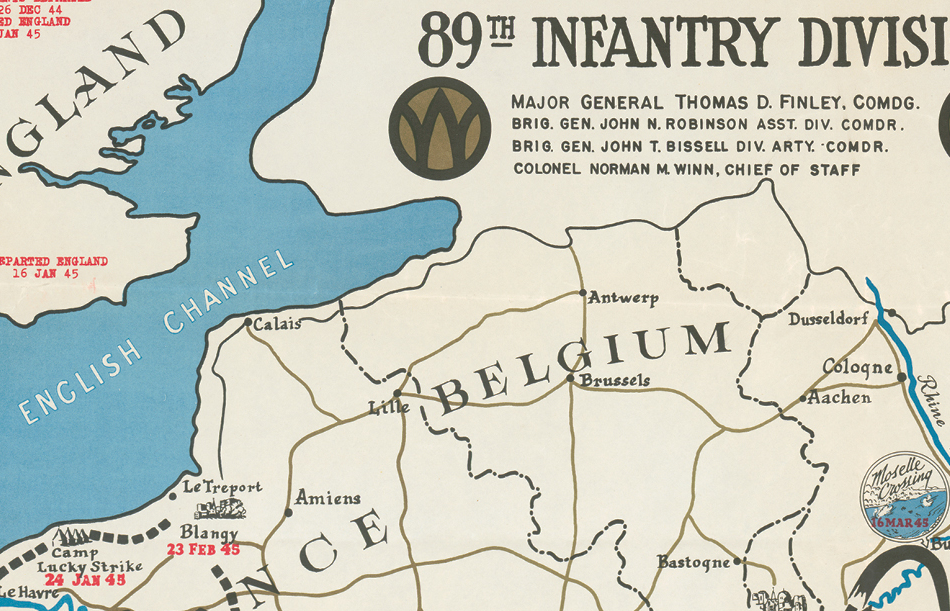 89th Infantry Division Campaign Map – HistoryShots InfoArt